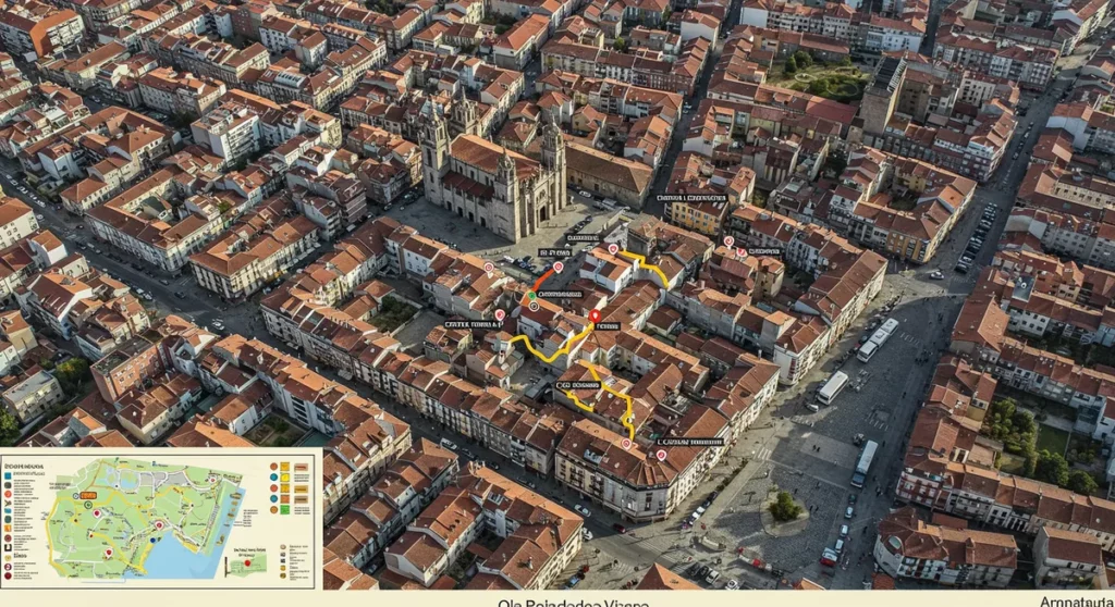 Your Self-Guided Walking Tour Map: Vigo Old Town